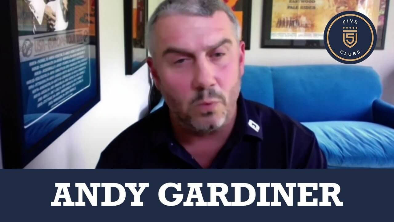 Andy Gardiner with Gary Williams - Five Clubs Golf
