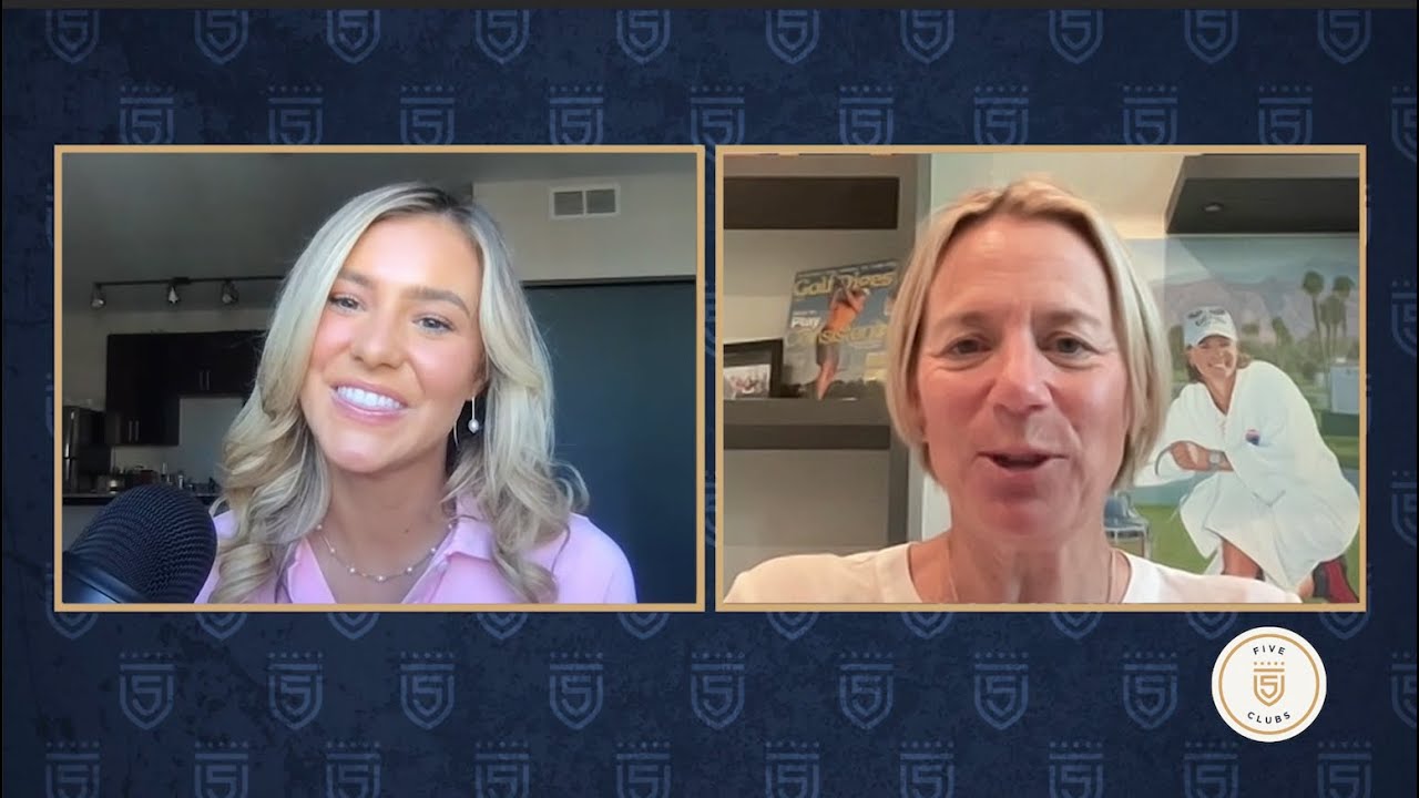 Annika Sorenstam with Emma Carpenter - Five Clubs Golf